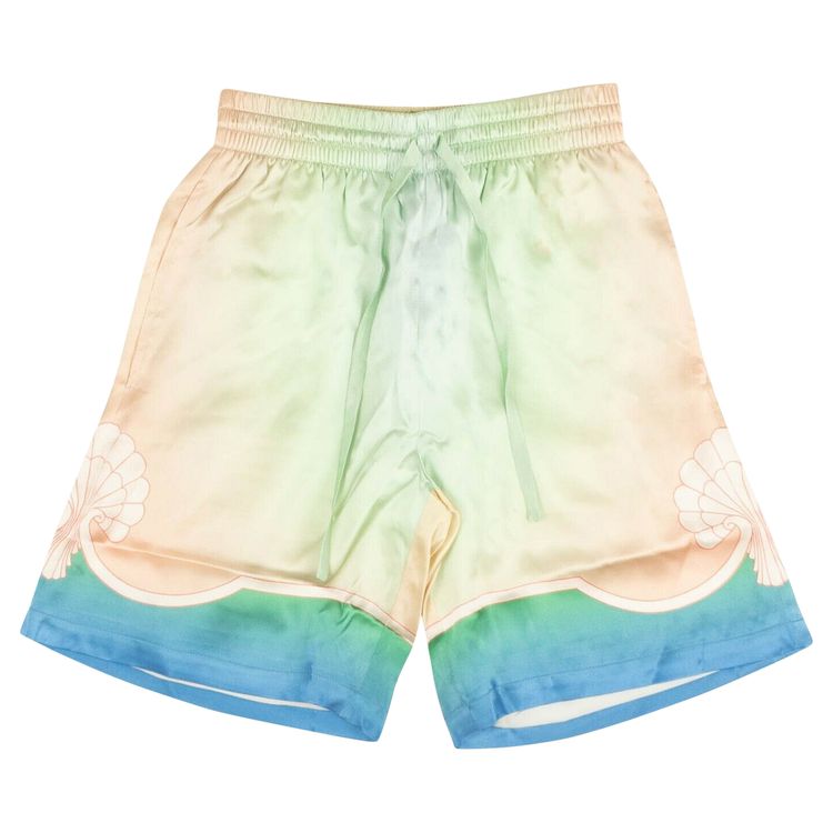 Buy Casablanca Printed Silk Shorts 'Lucid Dream' - MS21 TR 012 LUCI | GOAT