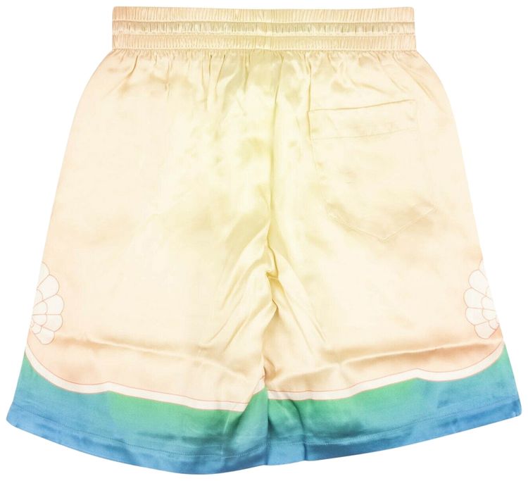 Buy Casablanca Printed Silk Shorts 'Lucid Dream' - MS21 TR 012 LUCI | GOAT