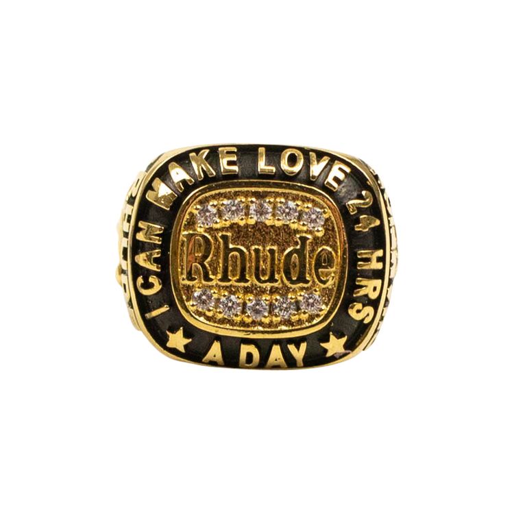 Buy Rhude I Can Make Love 24H A Day Ring 'Gold' - U07MS20213 | GOAT