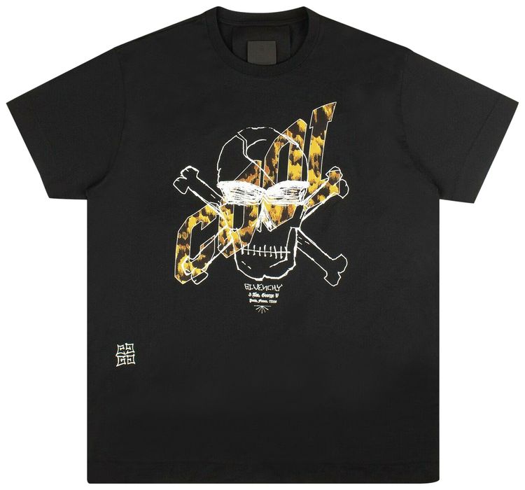 Buy Givenchy Skull Short-Sleeve T-Shirt 'Black/Yellow' - BM713X3Y6B 001 ...