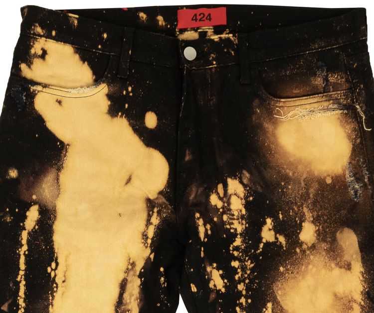 Buy 424 Straight-Fit Jeans 'Black' - 424M SS20 007 BLAC | GOAT