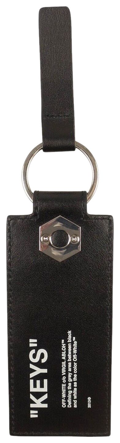 Buy Off-White Quote Keychain 'Black' - OMNF015S19D410311001 | GOAT