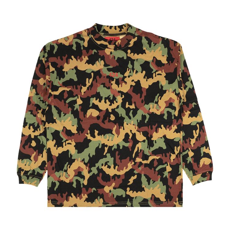 Buy 424 Camo T-Shirt 'Black/Brown/Green' - 8015 059 J073 BLK | GOAT