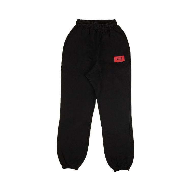 Buy 424 Logo Patch Sweatpants 'Black' - 424C PSS20 0031 BLK | GOAT