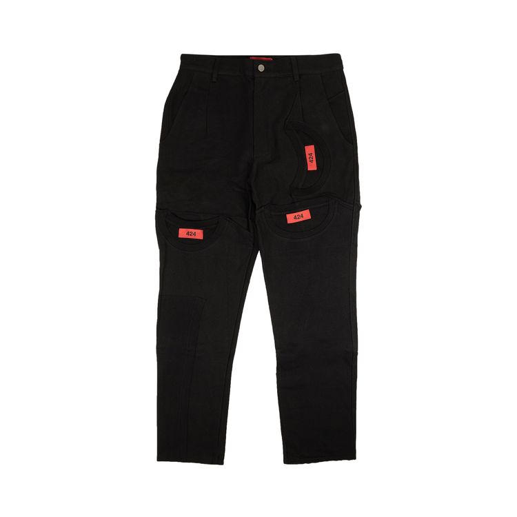 Buy 424 Cotton Reworked Casual Pants 'Black' - 424C AW19 0082 BLK | GOAT