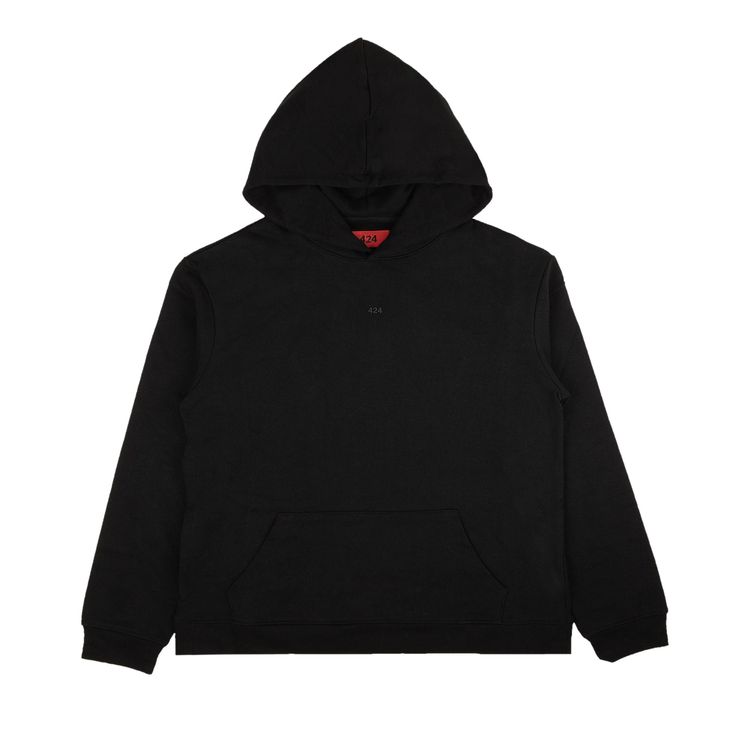 Buy 424 Rubber Logo Pullover Hoodie Sweatshirt 'Black' - 424C AW19 0060 BLK | GOAT