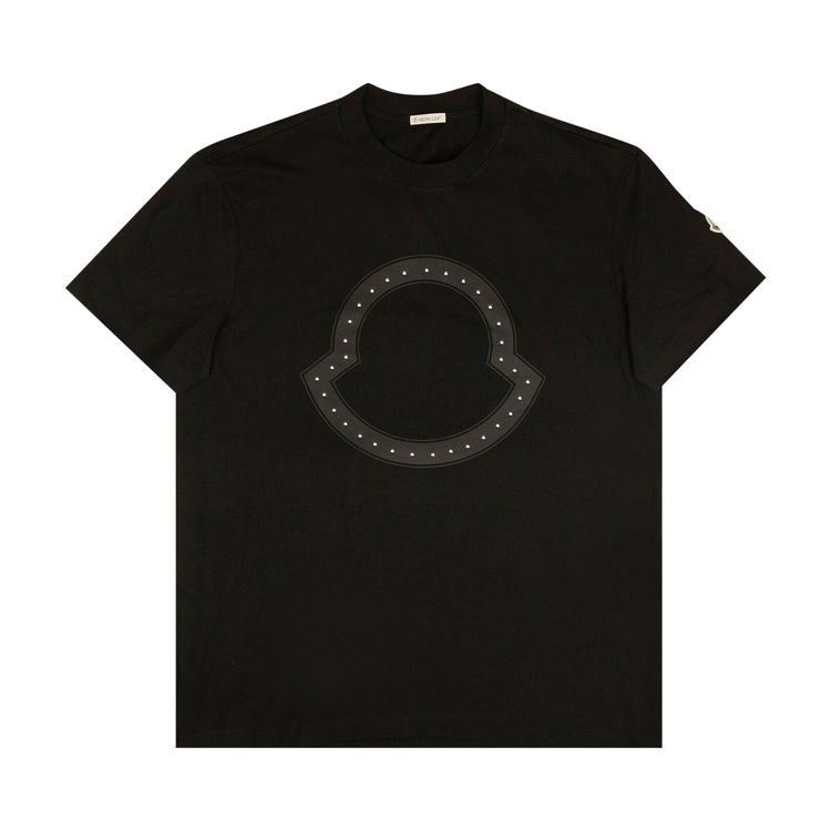Buy Moncler Logo Outline Short-Sleeve T-Shirt 'Black ...