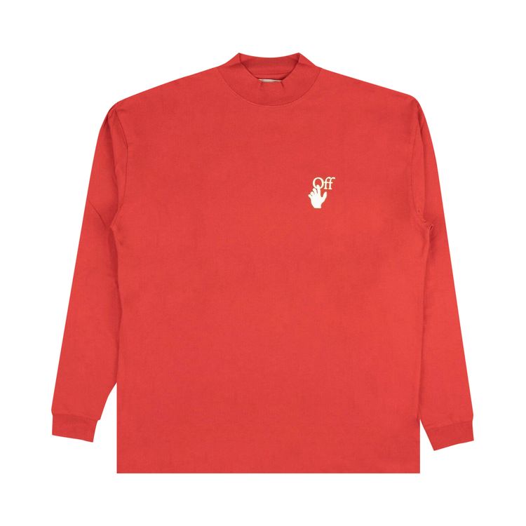 Buy Off-White Pascal Arrow Mockneck T-Shirt 'Red ...