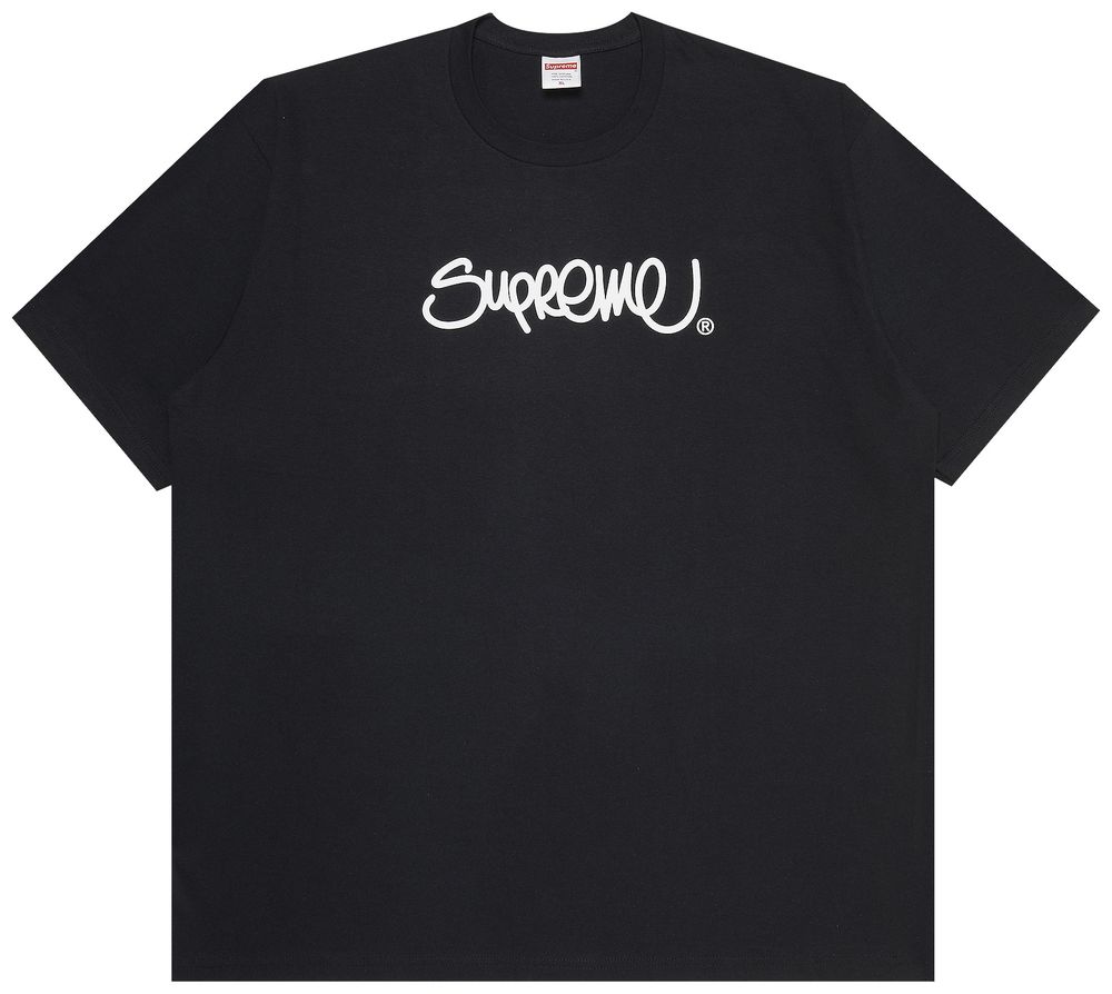 Buy Supreme Handstyle Tee 'Black' - SS22T74 BLACK | GOAT