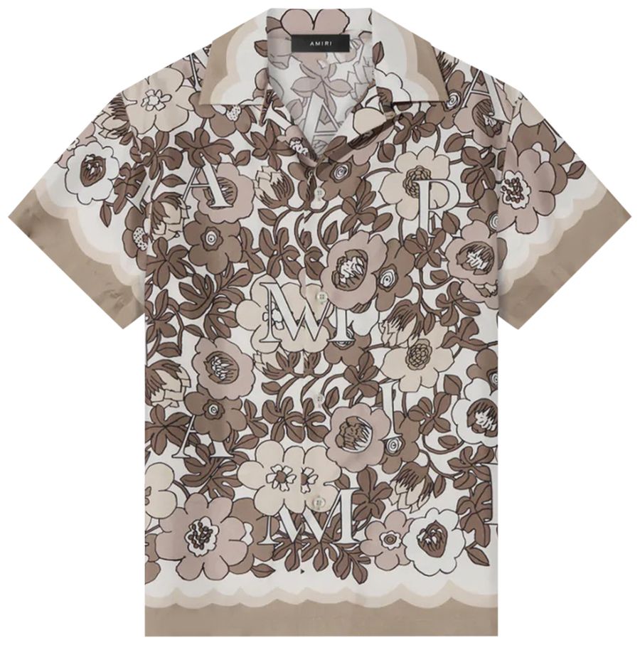 Buy Amiri Flower Camp Shirt 'Crockery' - PF22MSS003 CROC | GOAT