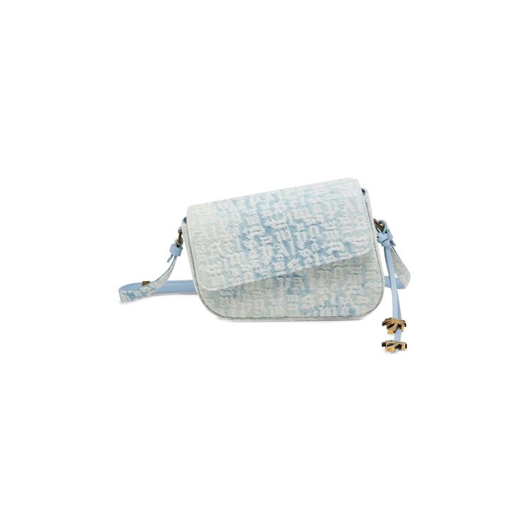 Buy Palm Angels Monogram Shoulder Crash Bag 'Blue ...