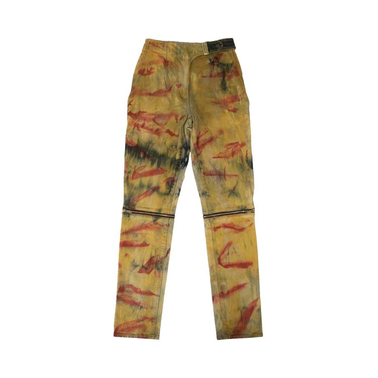 Buy Palm Angels Tie Dye Jeans Pants 'Yellow' - PWYB002E196600377900 | GOAT
