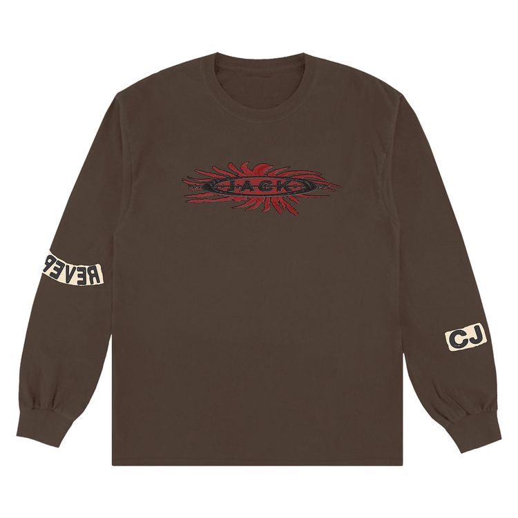 Buy Cactus Jack by Travis Scott Reverse Jack Long-Sleeve Tee 'Brown ...