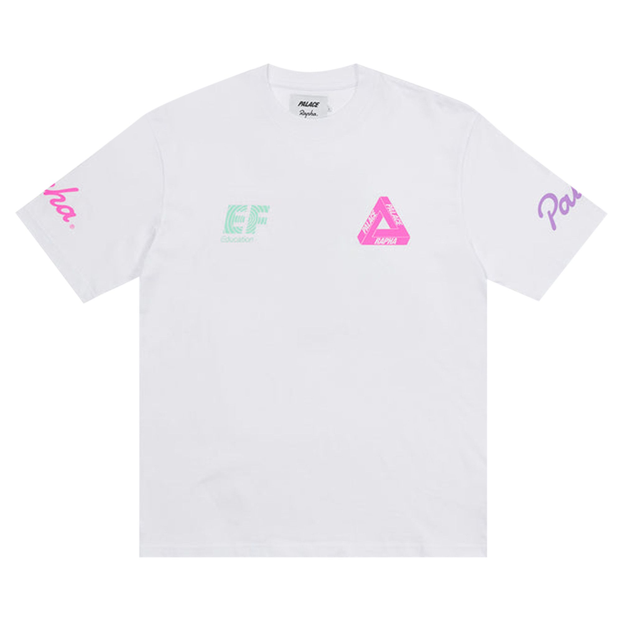 Buy Palace x Rapha EF Education First T-Shirt 'White' - ADP02XXWHT | GOAT