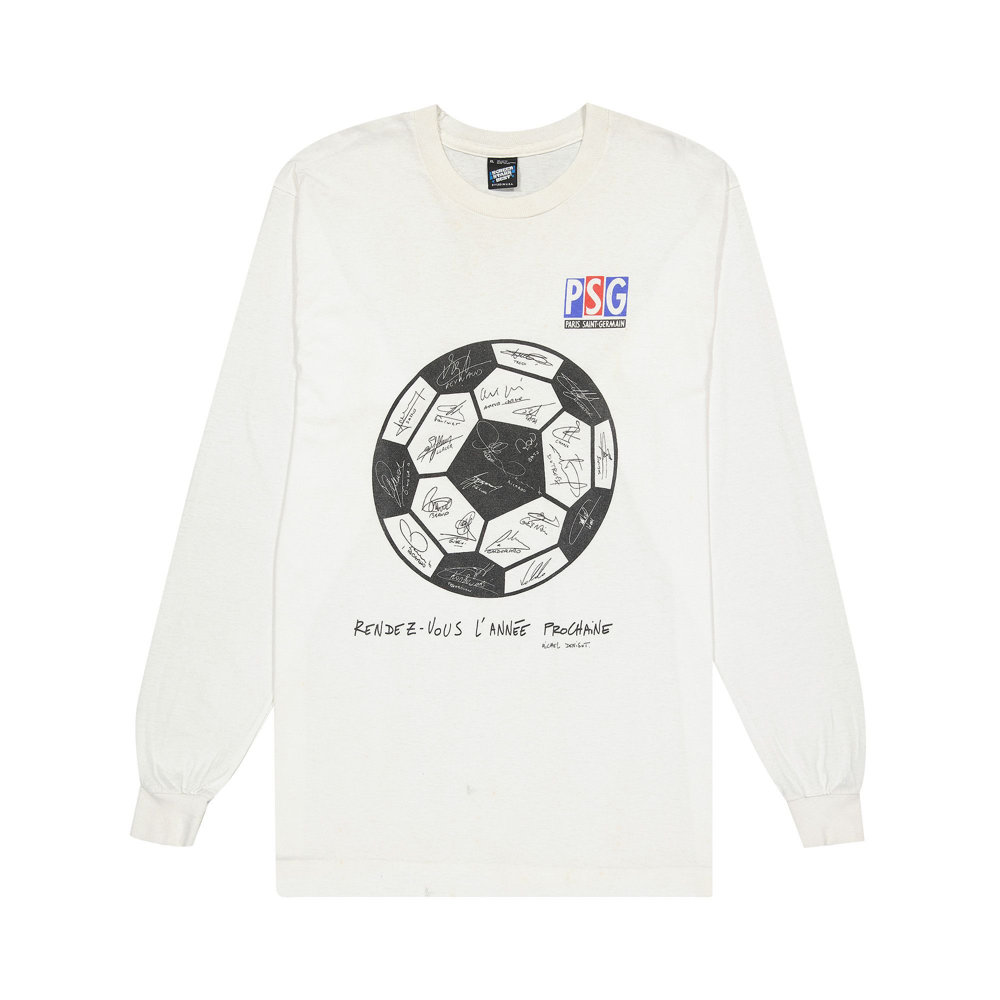 Buy Vintage Paris Saint-Germain Signature Soccer Ball Long-Sleeve ...