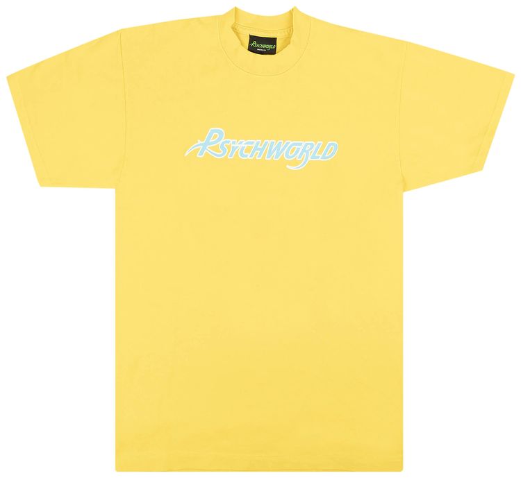 Buy Psychworld Logo Short-Sleeve T-Shirt 'Yellow/Light Blue' - 1482 ...