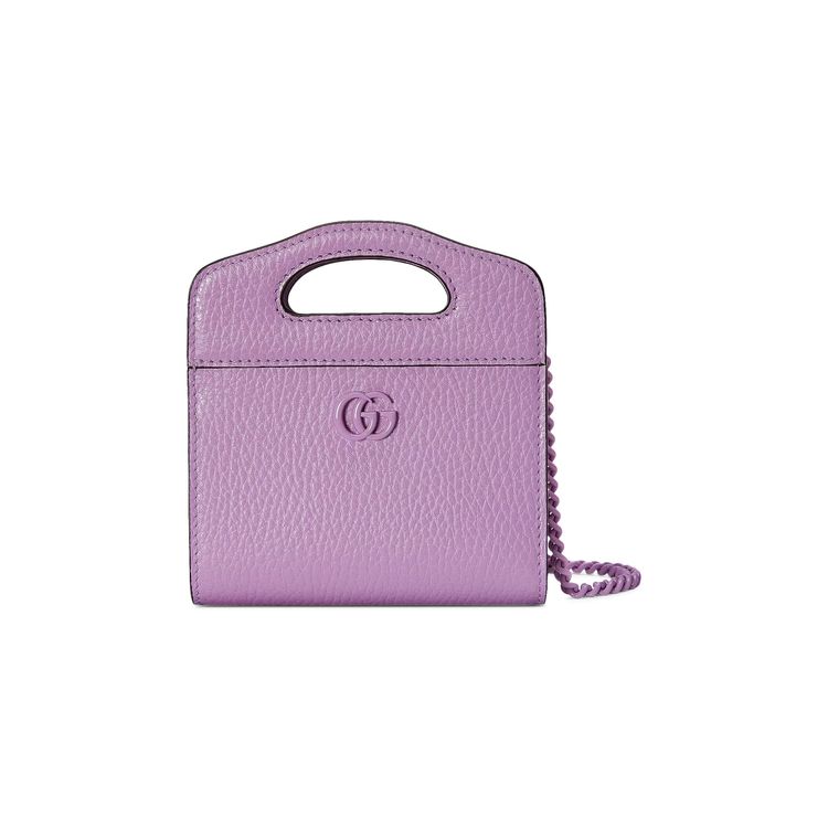 Buy Gucci GG Marmont Top Handle Card Case Wallet 'Light Purple ...
