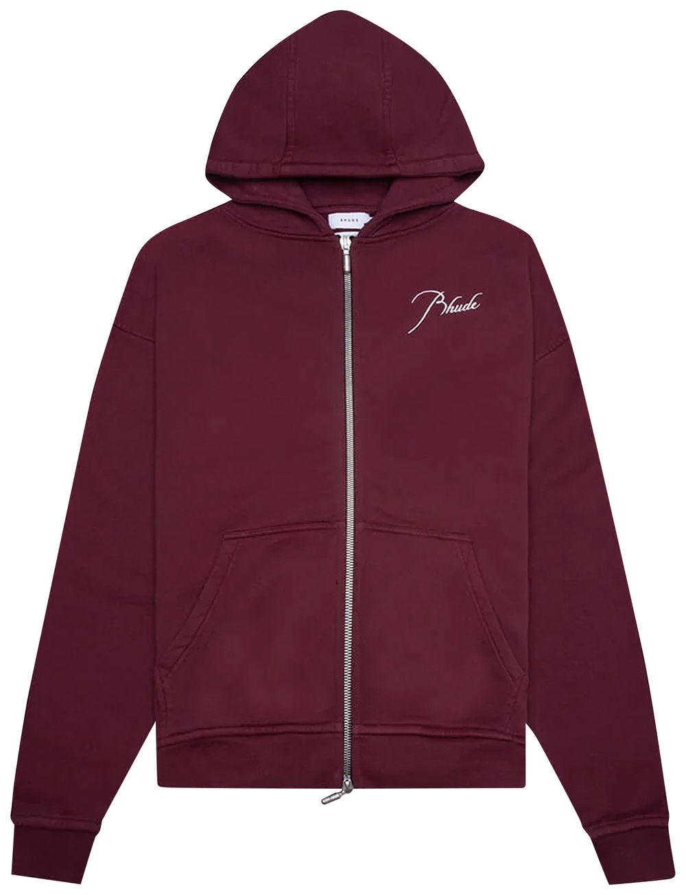 Buy Rhude Zip Up Hoodie 'Maroon' - PF22HO06012800 | GOAT