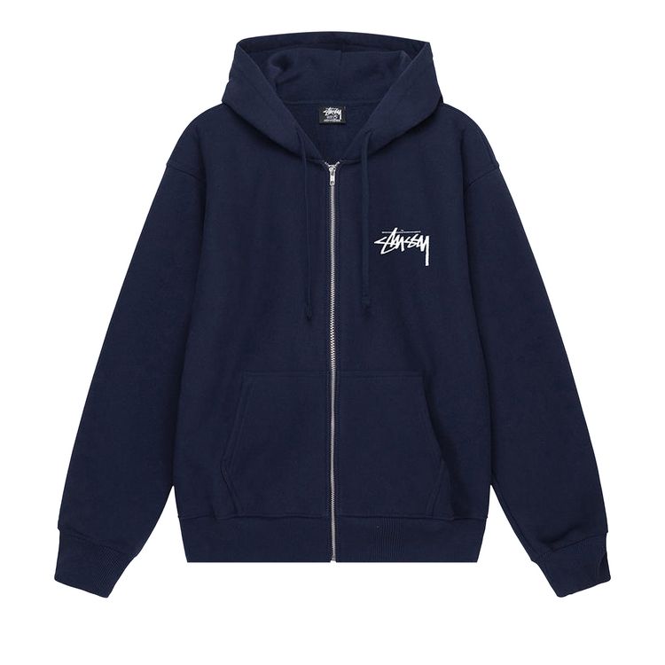Buy Stussy Great Future Zip Hoodie 'Navy' - 1974896 NAVY | GOAT