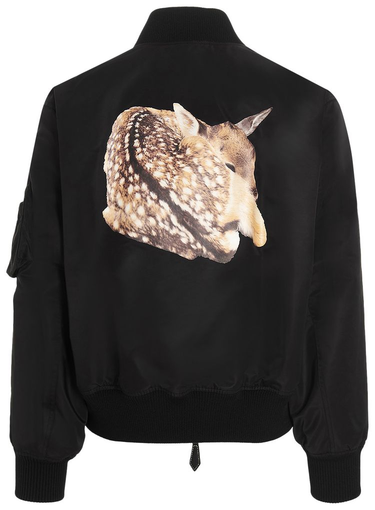 Buy Burberry Gillian Camp Bomber 'Black' - 8056117 | GOAT