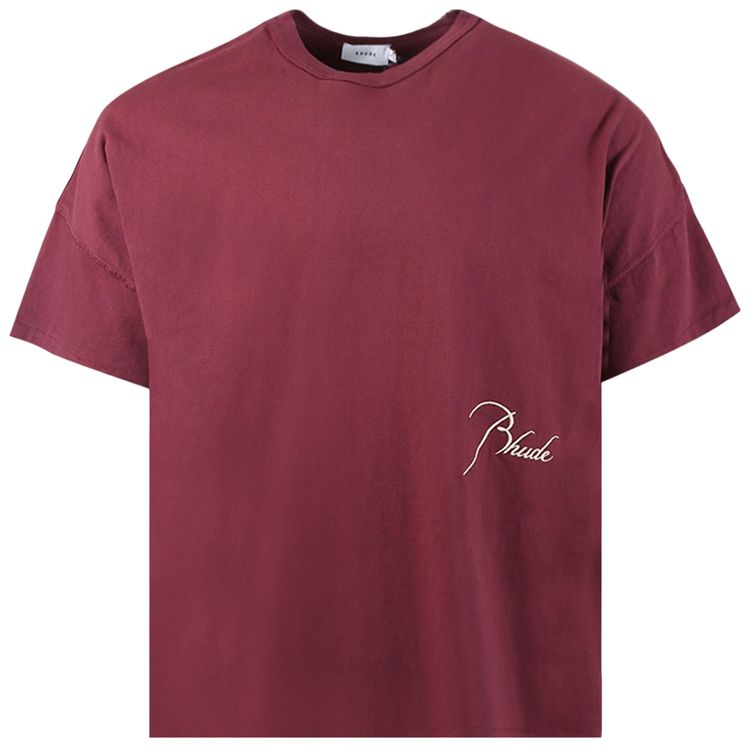 Buy Rhude Reverse Tee 'Bordeaux' - PF22TT09012800 | GOAT