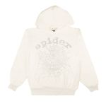 Buy Sp5der OG Rhinestone Hoodie 'White' - 2406 100000106ORH WHIT | GOAT