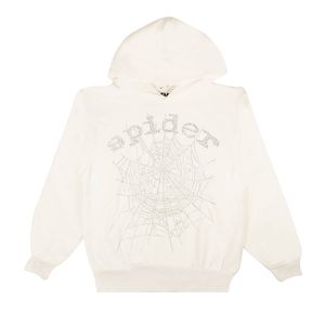 Buy Sp5der OG Rhinestone Hoodie 'White' - 2406 100000106ORH WHIT | GOAT