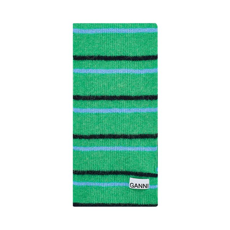 Buy GANNI Soft Wool Scarf 'Kelly Green' - A4327 KELL | GOAT UK