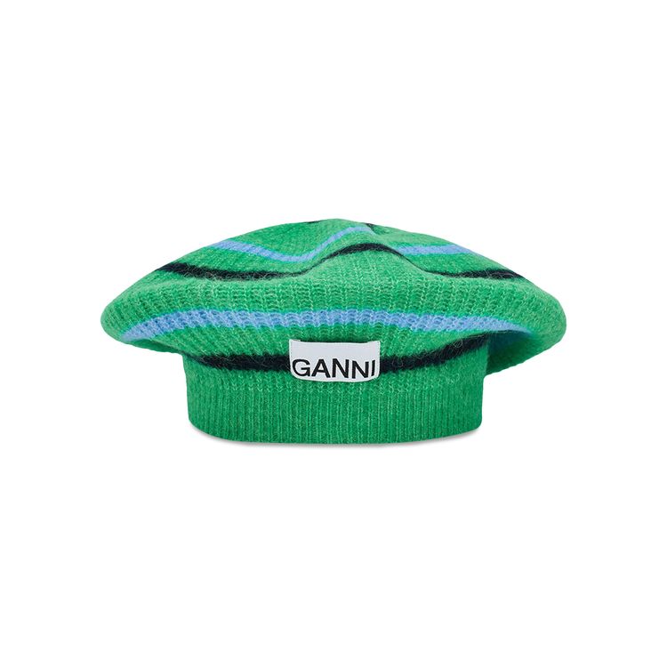 Buy GANNI Soft Wool Beret 'Kelly Green' - A4326 KELL | GOAT