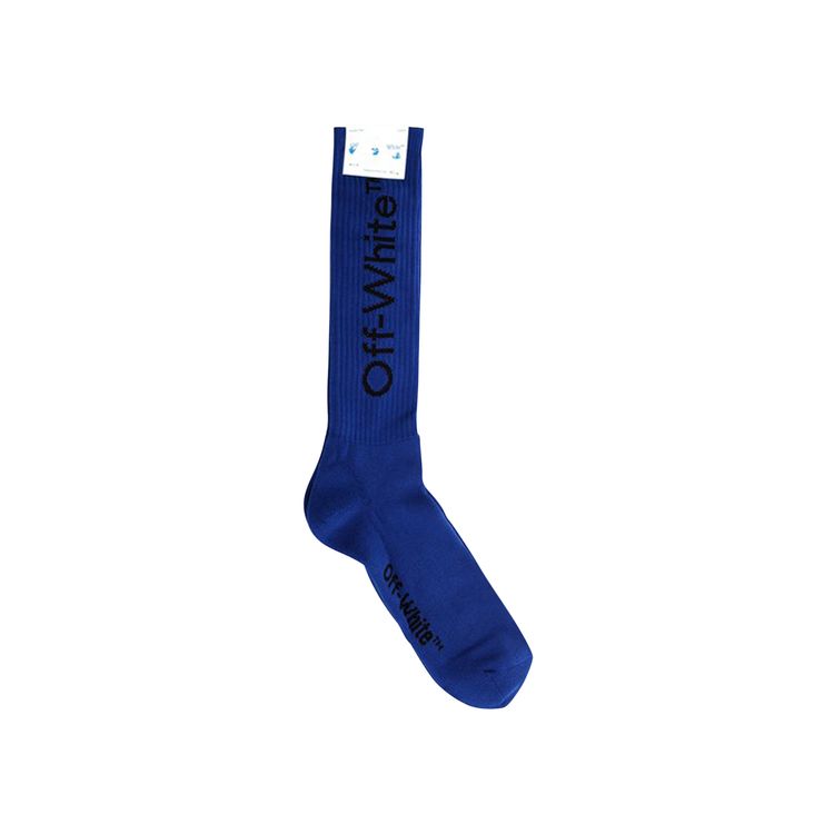 Buy Off-White Arrow Mid Length Socks 'Peacock/Black' - OMRA001F22KNI0014510 | GOAT