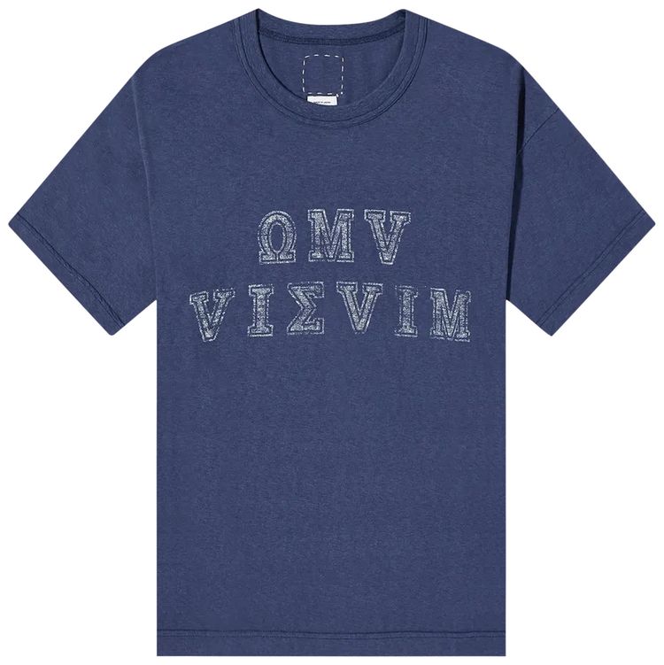 Buy Visvim Jumbo Tee Short-Sleeve Alumni 'Navy' - 122105010026 NAVY | GOAT