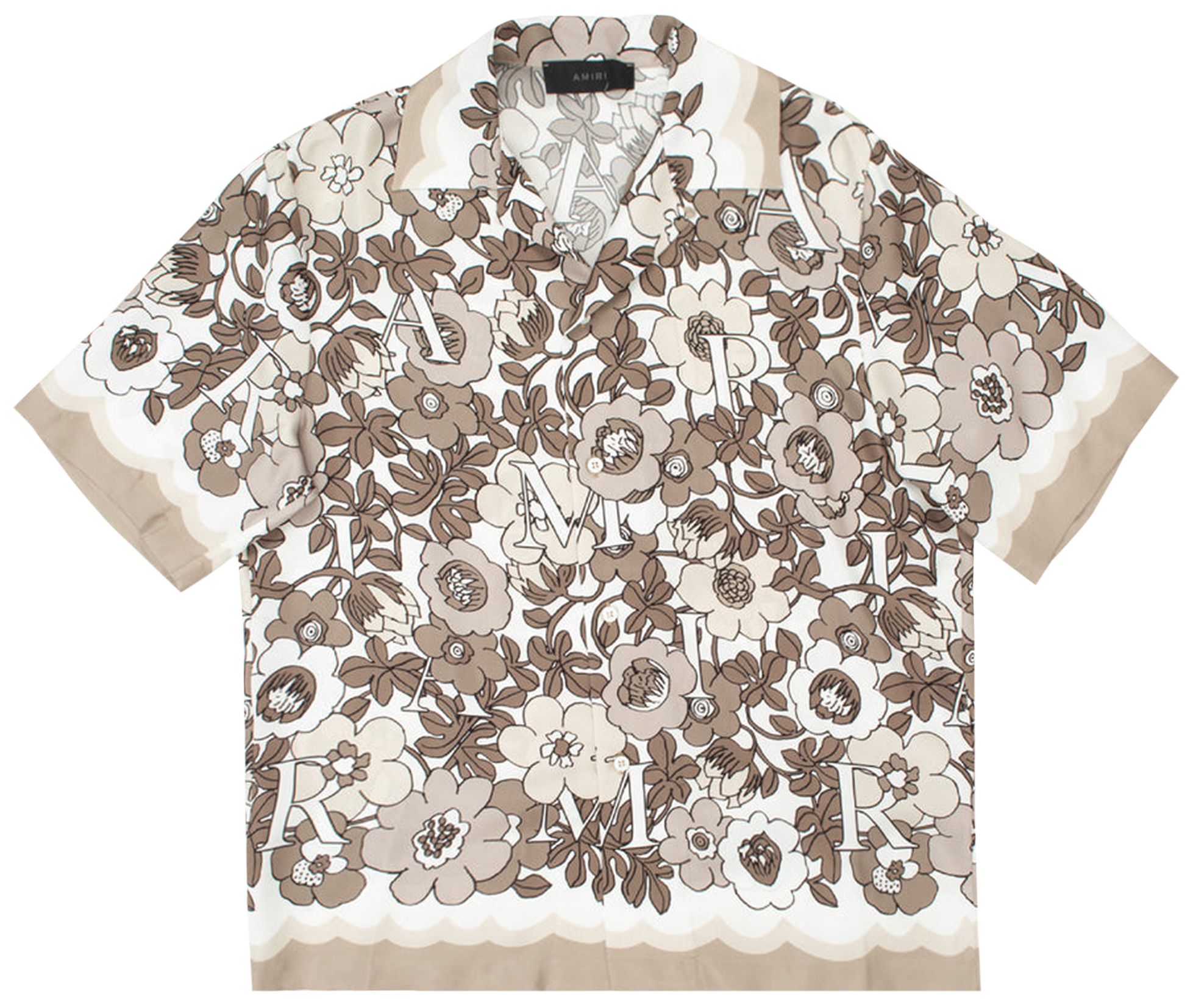 Buy Amiri Flower Camp Shirt 'Crockery' - PF22MSS003 298 CROC | GOAT