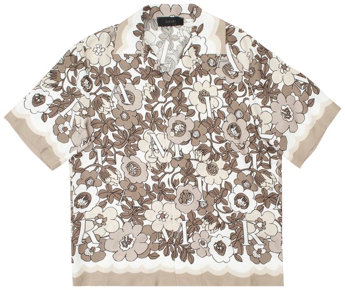 Buy Amiri Flower Camp Shirt 'Crockery' - PF22MSS003 298 CROC | GOAT