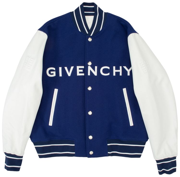 Buy Givenchy Big Varsity Jacket 'White/Blue' - BM00XY6Y16 114 | GOAT
