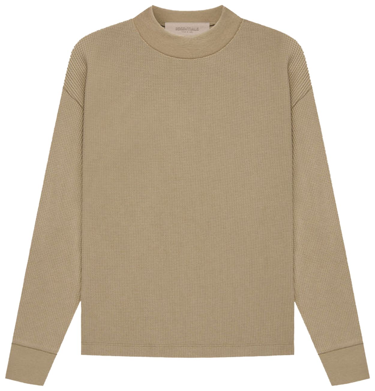 Buy Fear of God Essentials Kids Mockneck Waffle 'Oak' - 785BT214082K | GOAT