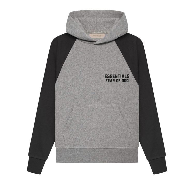 Buy Fear of God Essentials Kids Raglan Hoodie 'Dark Oatmeal ...
