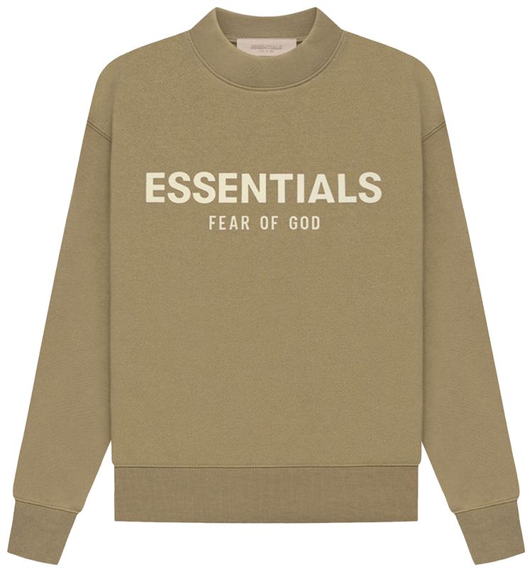 Buy Fear of God Essentials Kids Essentials Crewneck 'Oak ...