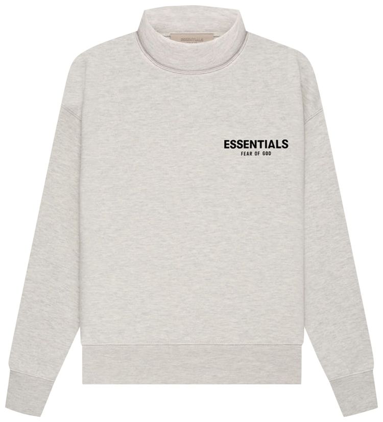 Buy Fear of God Essentials Kids Essentials Mockneck 'Light Oatmeal ...
