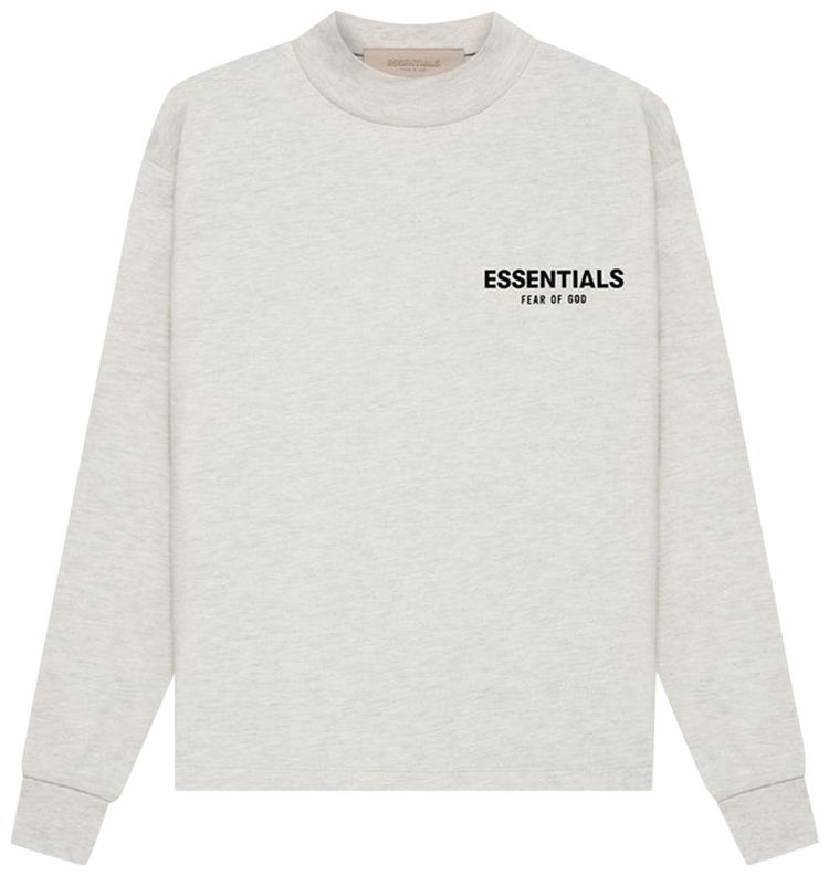 Buy Fear of God Essentials Kids Essentials Long-Sleeve Tee 'Light ...