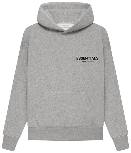 Buy Fear of God Essentials Kids Essentials Hoodie 'Dark Oatmeal ...