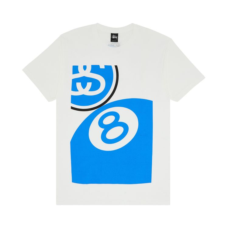 Buy Stussy Big 8 Ball Link Tee 'White' - 1903008 WHIT | GOAT