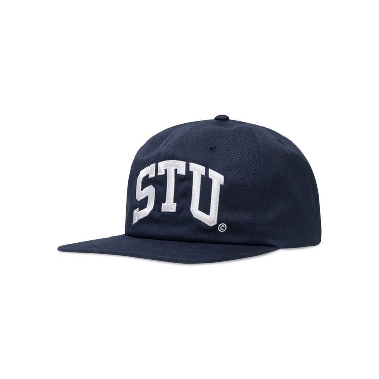 Buy Stussy Stu Arch Strapback Cap 'Navy' - 1311066 NAVY | GOAT