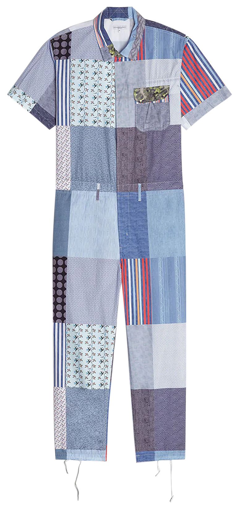 Buy Engineered Garments Print Combi Suit 'Square Patchwork' - 20S1F010 ...