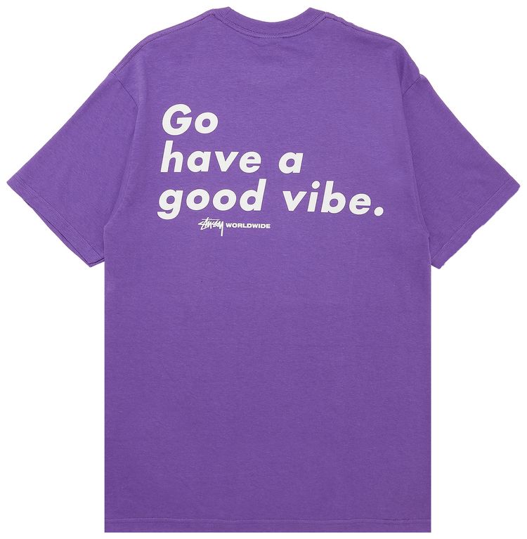 Buy Stussy Go Have A Good Vibe Tee 'Purple' - 0535 100000103GHAG PURP ...