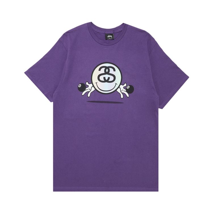 Buy Stussy Smiley Link Tee 'Purple' - 1903733 PURP | GOAT