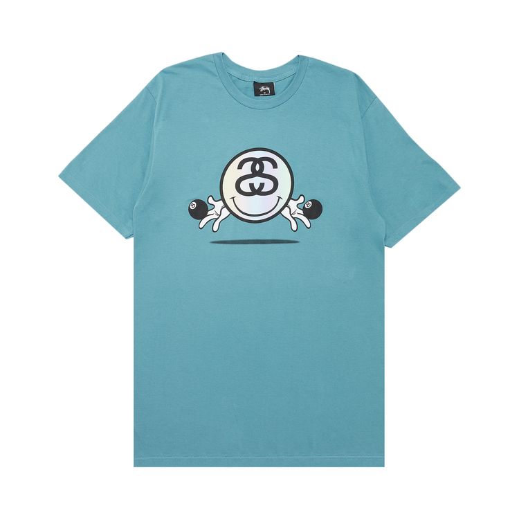 Buy Stussy Smiley Link Tee 'Steel' - 1903733 STEE | GOAT