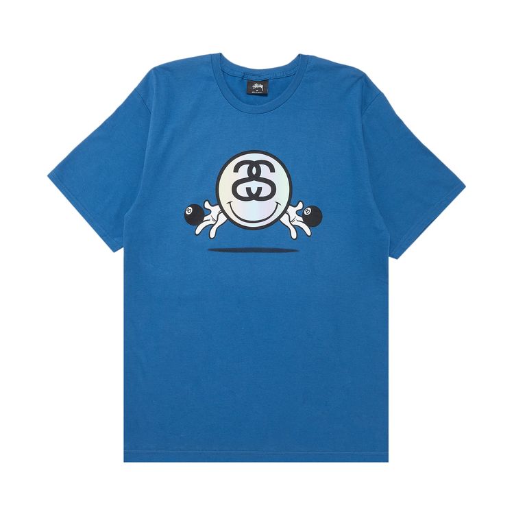 Buy Stussy Smiley Link Tee 'Blue' - 1903733 BLUE | GOAT