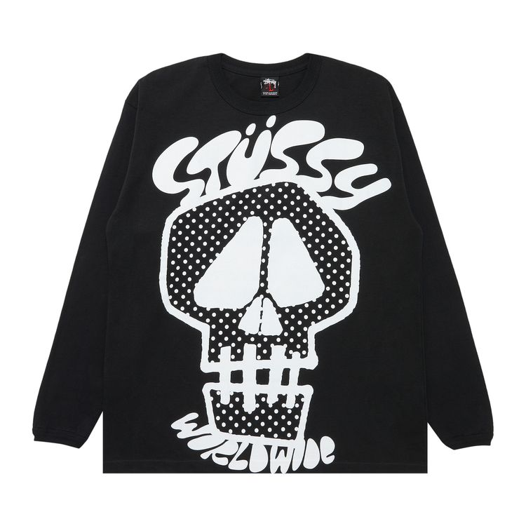 Buy Stussy Gear World Wide Skull Long-Sleeve 'Black' - 0535 ...