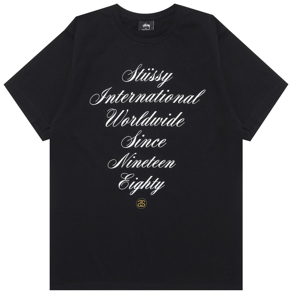 Buy Stussy International Script Tee 'Black' - 1903655 BLAC | GOAT