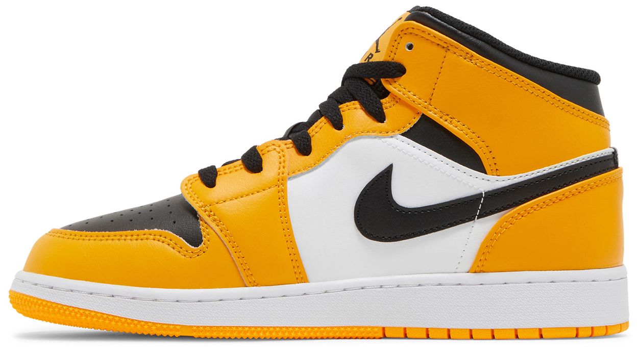 Buy Air Jordan 1 Mid GS 'Reverse Yellow Toe' - 554725 701 | GOAT